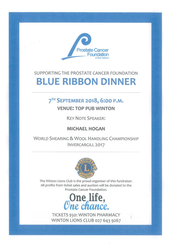 Blue Ribbon Dinner | Winton NZ